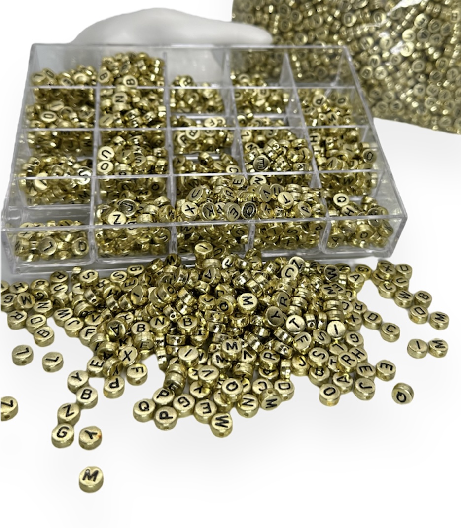 ALPHABET BEADS, ACRYLIC, PLASTIC, LUCITE BEADS : BobbyBead, The Art of ...